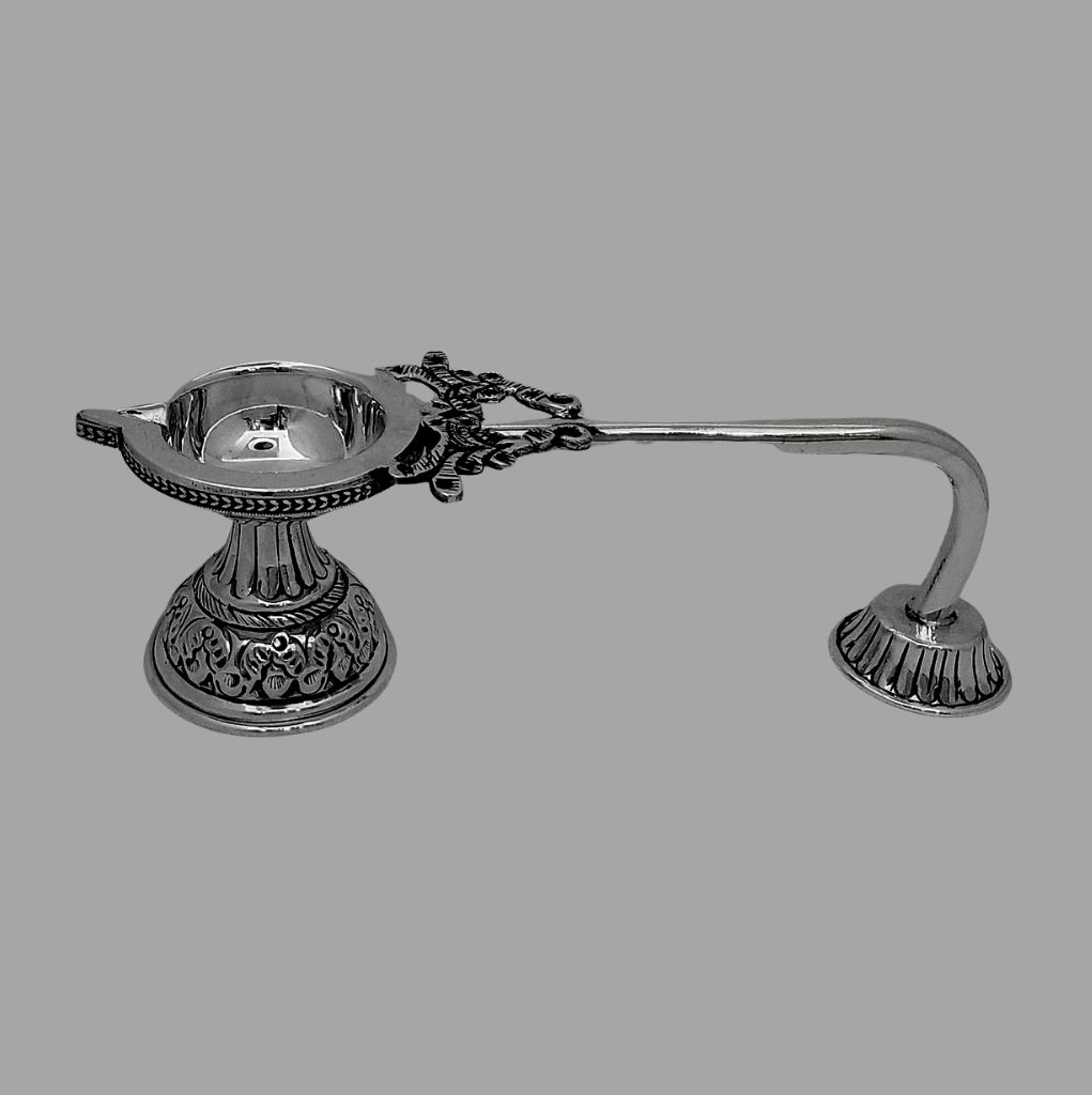 Sacred antique karpura harathi stand - jewelnidhi.com